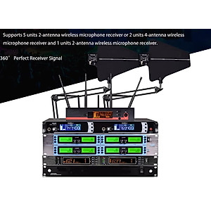 UHF Active Directional Antenna Power Distribution System for SHURE Wireless Microphone System with Antenna Paddle