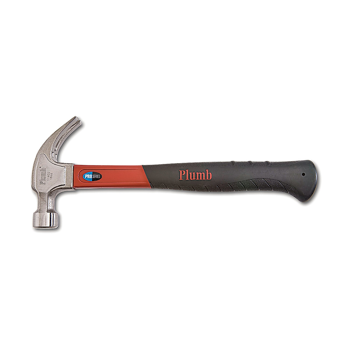 Plumb 16 oz. Pro Series Curve Claw Hammer with Fiberglass Handle - 11402N