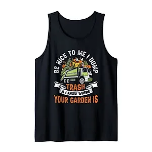 Trash Truck Driver Trashman Dustman Garbage Collector Truck Tank Top