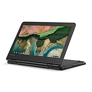 Lenovo 11.6" 300e Chromebook Touchscreen LCD 2 in 1- MediaTek M8173C Quad-core 2.1GHz 4GB LPDDR3 32GB Flash Memory Chrome OS Model 81H00000US (Renewed)
