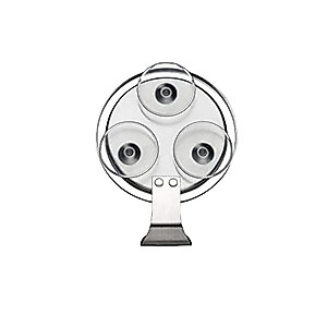 Ettori Shower Mirror Fogless for Shaving with Razor Holder, 1X and 5X Makeup Mirror Dual Sided Vanity Mirror