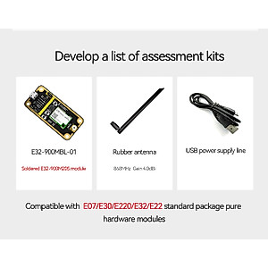 EBYTE SX1278 868MHz 915MHz Lora Test Board 20dbm E32-900MBL-01 USB Interface with Antenna and Power Supply