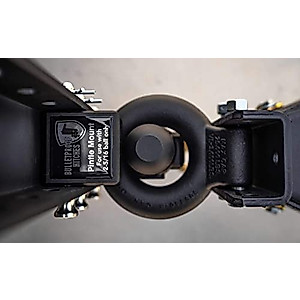 Bulletproof Hitches Trailer Hitch Pintle Attachment Rated to 36,000lbs (Solid Steel, Black Textured Powder Coat)