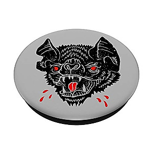 Creepy Spooky Halloween Vampire Bat Blood PopSockets Swappable PopGrip