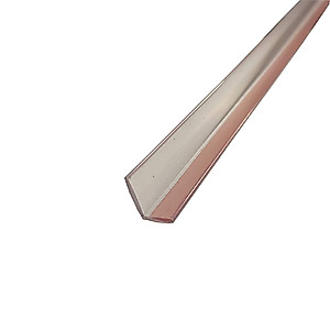 CRL Translucent Vinyl Edge "L" Seal with Pre-Applied Tape for 3/8" Maximum Gap - 95 in long