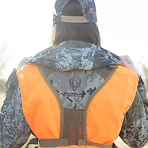 Boundless Performance Binocular Harness Chest Pack - Our Bino Harness case is Great for Hunting, Hiking, and Shooting - Bino Straps Secure Your Binoculars-Holds rangefinders, Bullets, Gear - Multicam