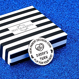 New Baby Gifts Decision Coin for Mummy Daddy to Be Wife Husband Pregnancy Gifts for First Time Moms Dads New Parents Gifts for Christmas Mothers Fathers Day Birthday,Double-Sided