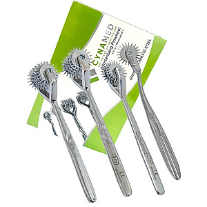 Artlab-Wartenberg Neuro Pinwheel 1, 3, 5 & 7 Head Spur - Setof 4 - Diagnostic Sensory Instrument - German Stainless CE
