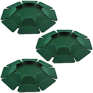 Coufce Green Golf Putting Cup, All-Direction Golf Practice Hole, Golf Training Hole Surface Flocking for Indoor, Outdoor(3Pcs)