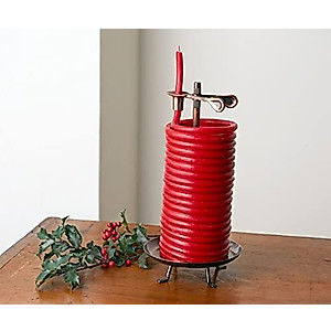 TVTime Direct Eclipse Candle by the Hour - 80 Hour Red Cinnamon Bees Wax Candle Refill