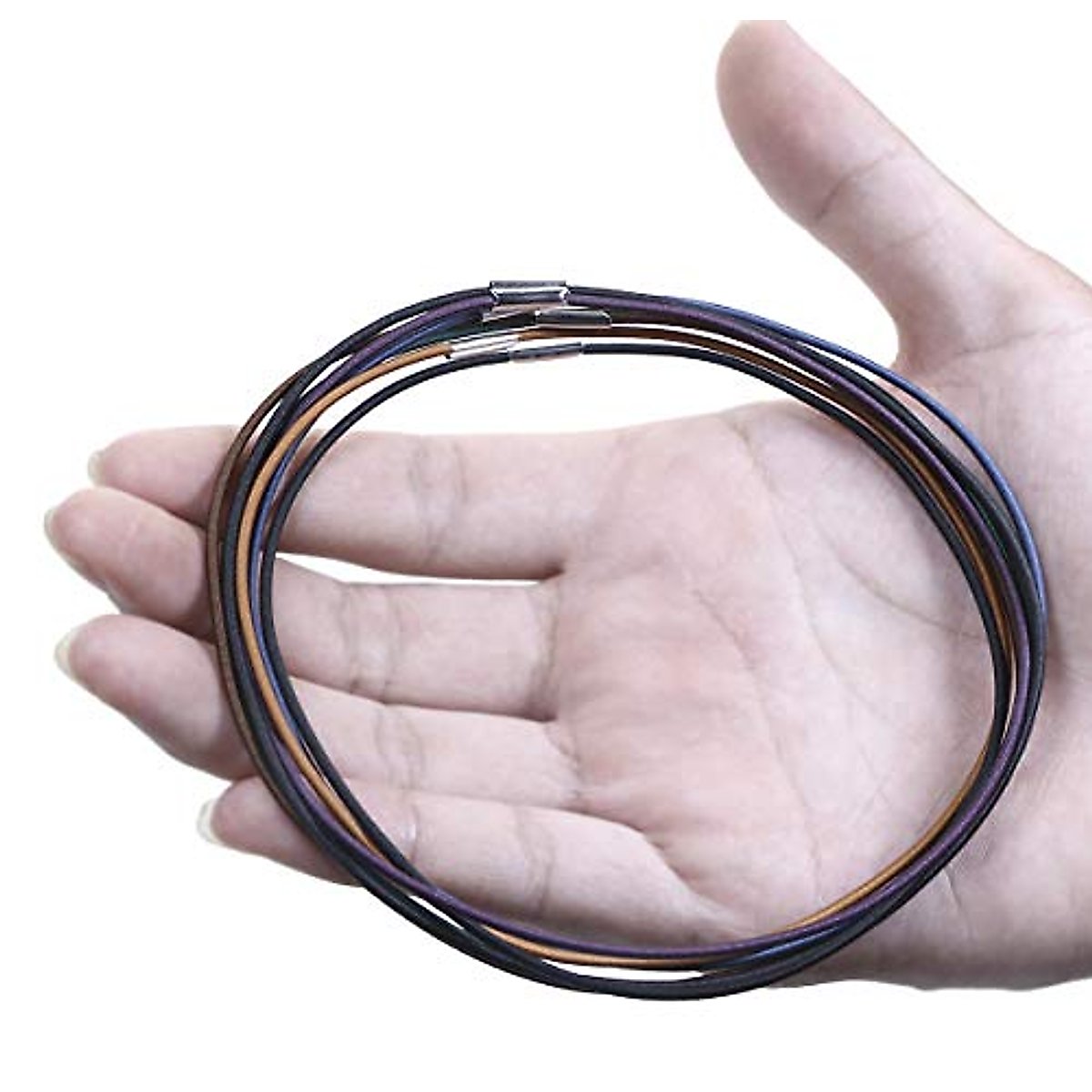 Mini Skater 7 Random Color Notebook Elastic Spring Bands Connecting Insert Refill Replacement Strap Bands Accessories for Travel Journal, 7Pcs
