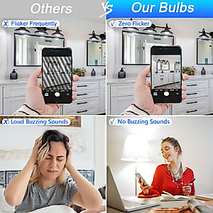 Marxlait 8 Pack LED Light Bulbs 60 watt Equivalent, Daylight 5000K, A19 Standard Light Bulbs, E26 Medium Base, Non-Dimmable