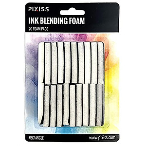 Pixiss Mini Ink Blending Tools - Square (Mini Ink Blending Tool with Added Replacement Foams)