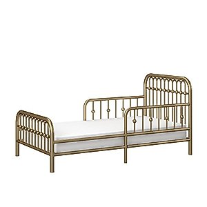 Little Seeds Monarch Hill Ivy Metal Toddler Bed, Gold