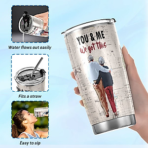 JUDIAN Gift For Husband From wife Valentines Day Gift for Husband Birthday Gift for Husband Wedding Gift Couple's mug 20oz Tumbler Travel Coffee Mug