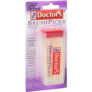 The Doctor's BrushPicks Interdental Toothpicks, 120 count. (Pack of 8)