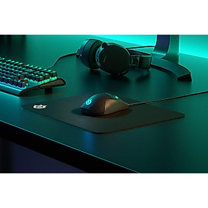 SteelSeries QcK Gaming Surface - Medium Thick Cloth - Mouse Pad of All Time - Peak Tracking and Stability - Black