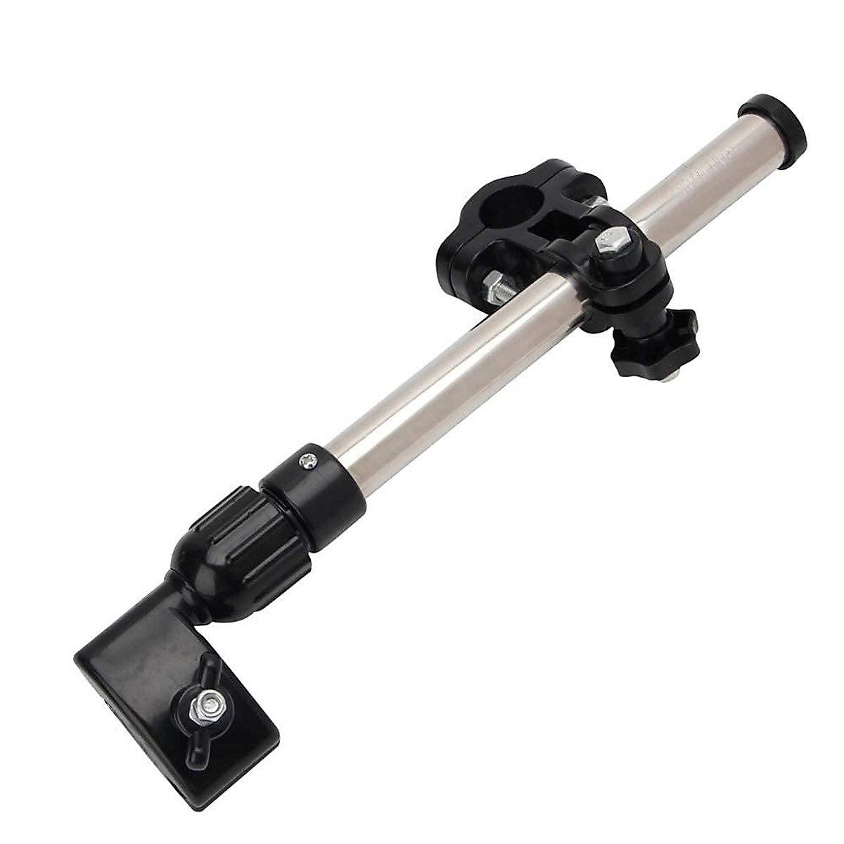 5661 Baby Stroller Umbrella Clamp, 360° Adjustable Umbrella Stand, Outdoor Beach Fishing Umbrella Mount Holder, Clip Umbrella Holder for Bike, Chair, Stroller, Pram, Wheelchairs, 1 Count (Pack of 1)