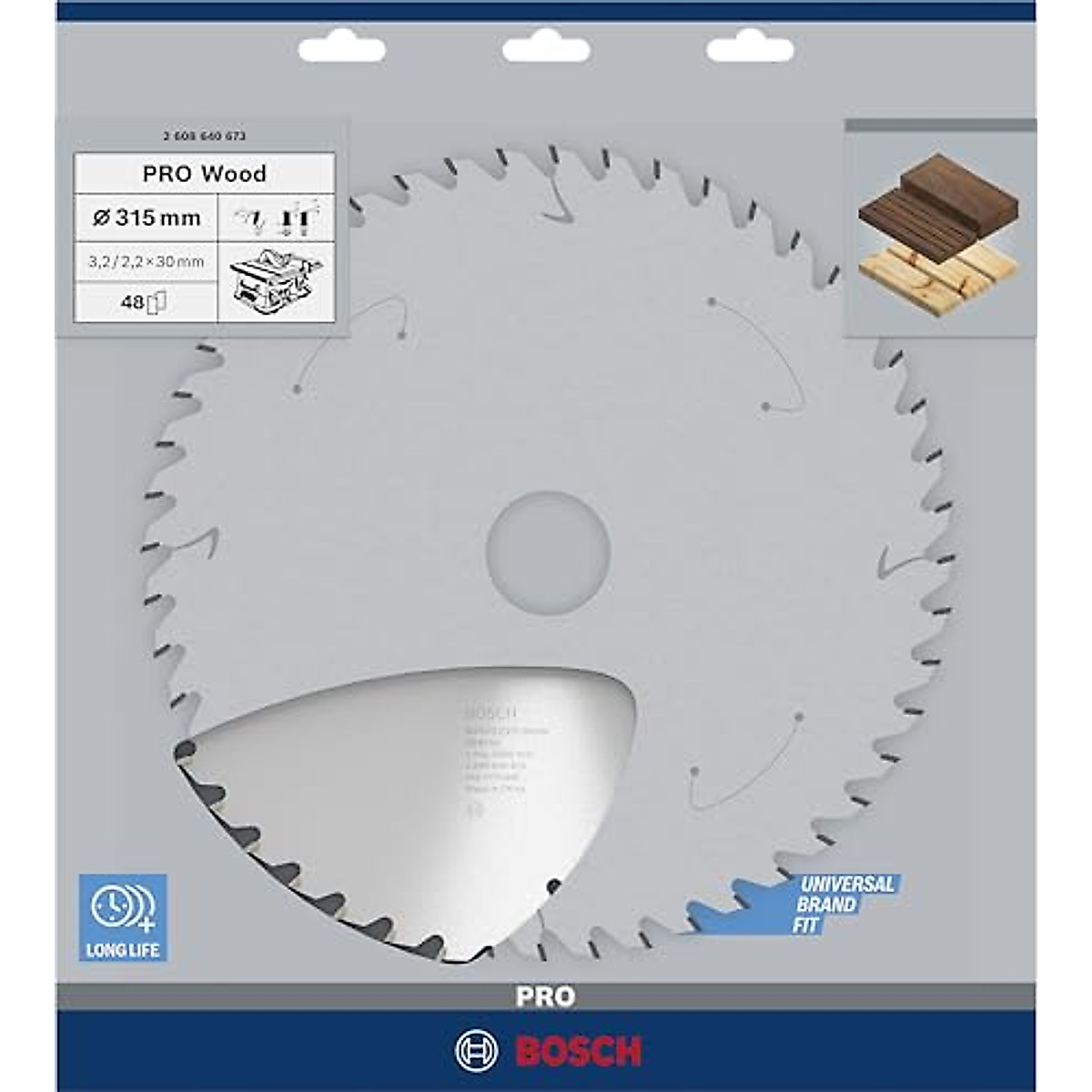 Bosch 2329899 Table Saw Blade, Silver