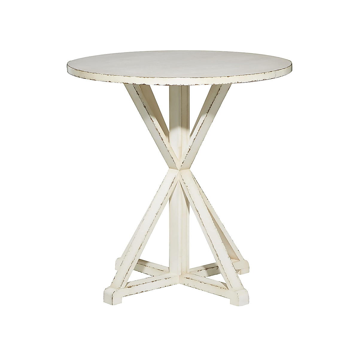 Deco 79 Wood Side End Accent Table End Table, Side Table 29" x 29" x 31", White