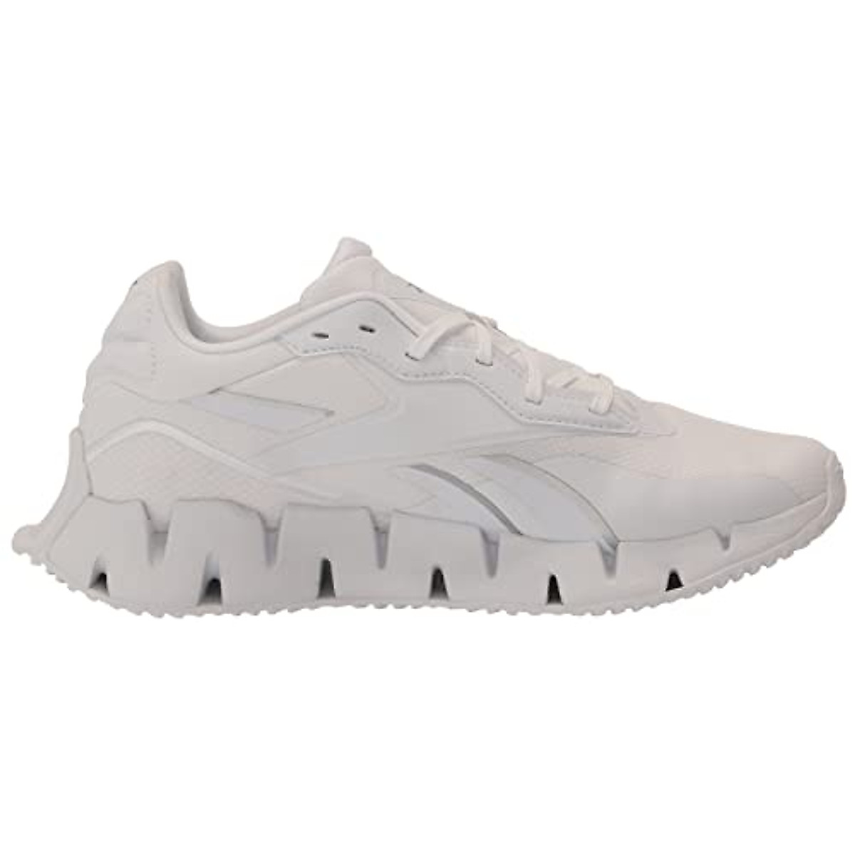 Reebok Women's Zig Dynamica 4.0 Sneaker, White/Silver Metallic, 6