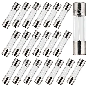 BOJACK F5AL125V 5x20 mm 5 A 125 V fuses 0.2x0.78 Inch 5 amp 125 Volt Fast-Blow Glass Fuses (Pack of 20)