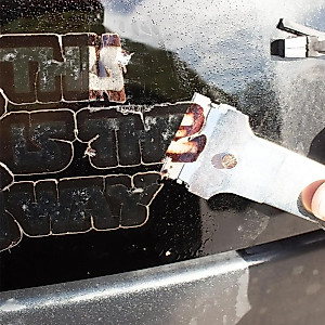 WEDGE 3-Position Scraper | 8" (20.3 cm) Length | Safety Storage Handle | Versatile for Stickers, Paint & Varnish | 1.5" (3.8 cm) Blade Width | Durable & Adjustable