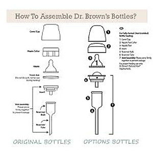 Dr. Brown's Natural Flow Standard Storage Travel Caps Replacement - 12 Count