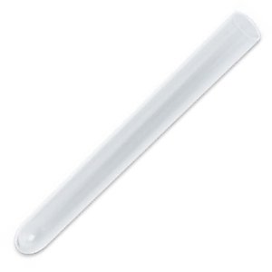 16x125mm Test Tubes, Polystyrene, Round BTM, 17ml Vol, Natural (Clear), Karter Scientific 402Y1 (Case of 1000)
