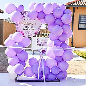 Janinus Pastel Purple Balloons Purple Party Balloons 12 Inches 50 PCS Light Purple Party Balloons Pastel Purple Latex Balloons Birthday Balloons For Party