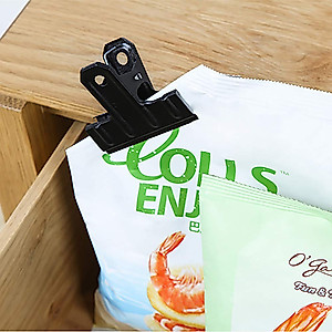 Coideal Black Large Bull Clips Thickened, 10 Pcs 3 Inch Long Metal Binder Paper Clip Clamps for Office Kitchen, Drawing Board, Art Crafts (77 mm)