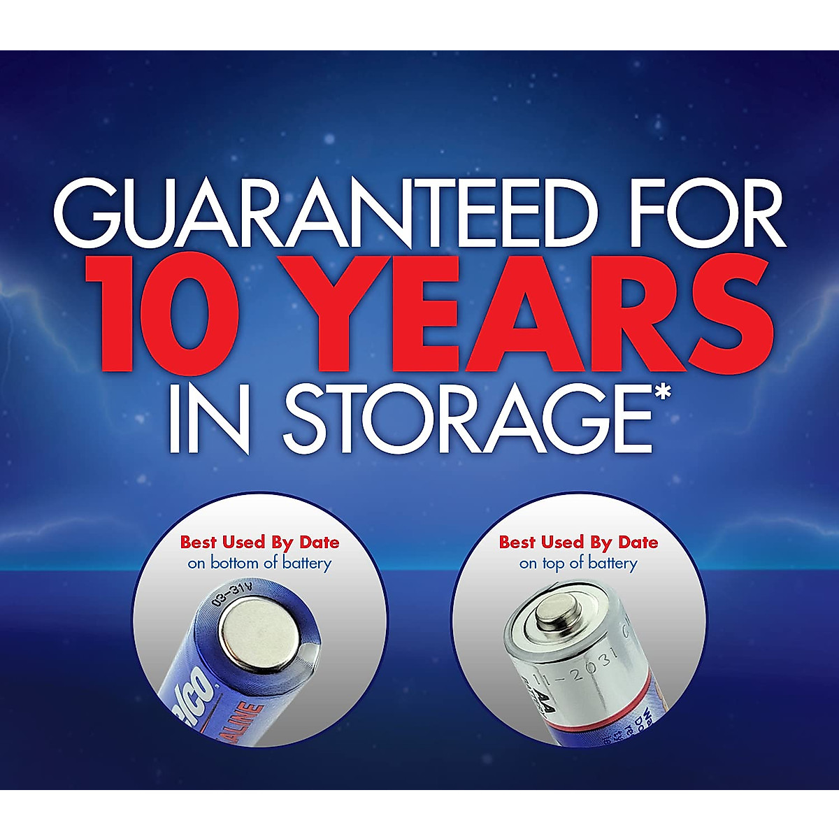 ACDelco 100-Count AA Batteries, Maximum Power Super Alkaline Battery, 10-Year Shelf Life, Reclosable Packaging