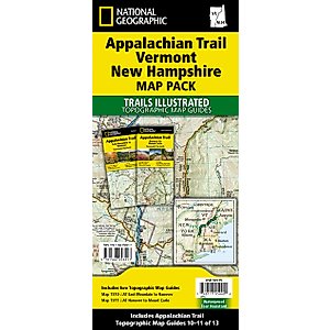 Appalachian Trail: Vermont, New Hampshire [Map Pack Bundle] (National Geographic Trails Illustrated Map)