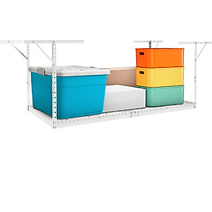 VEVOR Overhead Garage Storage Rack, 4x8 Garage Ceiling Storage Racks, Heavy Duty Adjustable Cold Rolled Steel Racks for Garage Storage, Organization, 600 lbs Load Capacity, 22''-40"