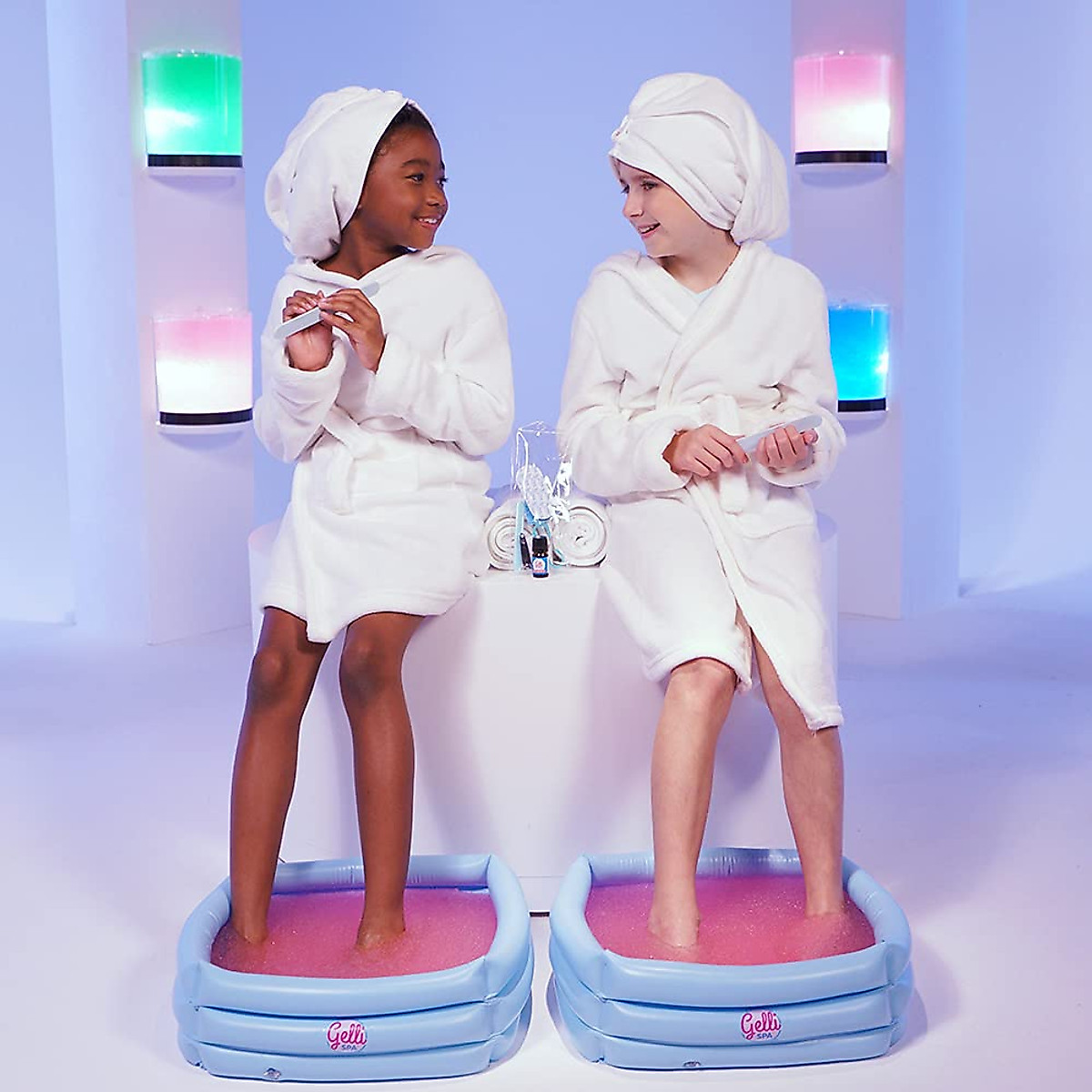 Zimpli Kids Gelli Spa from, 5 Use Pack, Children's Pamper Party Treat, Manicure and Pedicure Set for Teens or Tweens, Sensory Play Toy for Girls and Boys, Present