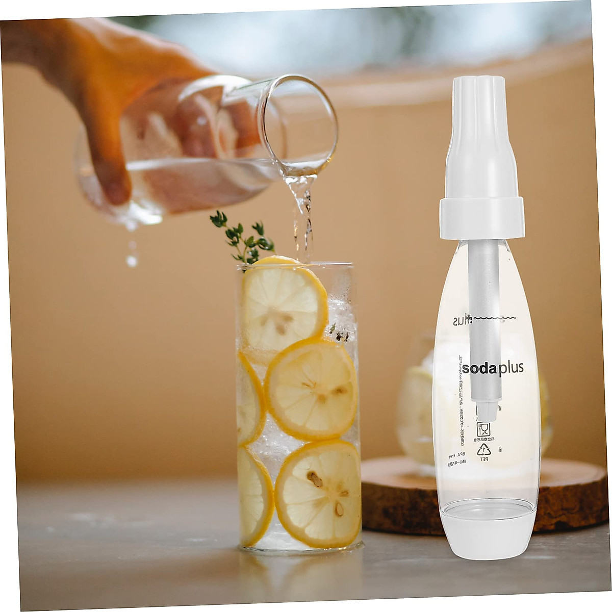 Abaodam Fizzy Water Machine Water Seltzer Maker Soda Maker for Home Manual Water Tool