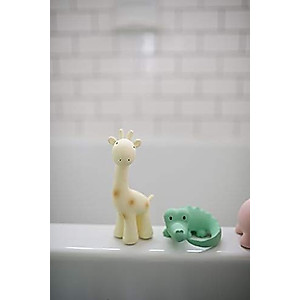 Tikiri My First Safari Crocodile Natural Rubber Rattle (Green)