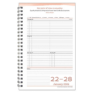 FranklinCovey - Her Point of View Weekly Wire-Bound Planner (Classic, Jan 2024 - Dec 2024)