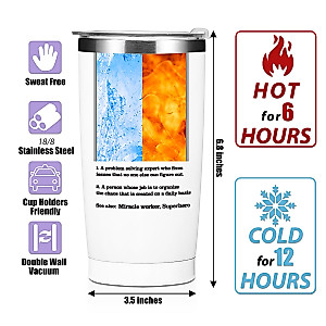 CQM Supervisor Gifts for Women Tumbler Boss Gifts Water Bottle Double Wall Travel Coffee Mug Stainless Steel Vacuum Insulated Thermal Cup Thank You Farewell Gifts for Manager Boss Birthday Christmas