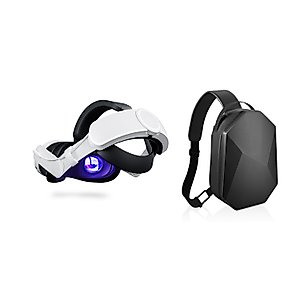 ANNAPRO Battery Head Strap and Carrying Case for Meta Quest 3, Black Case