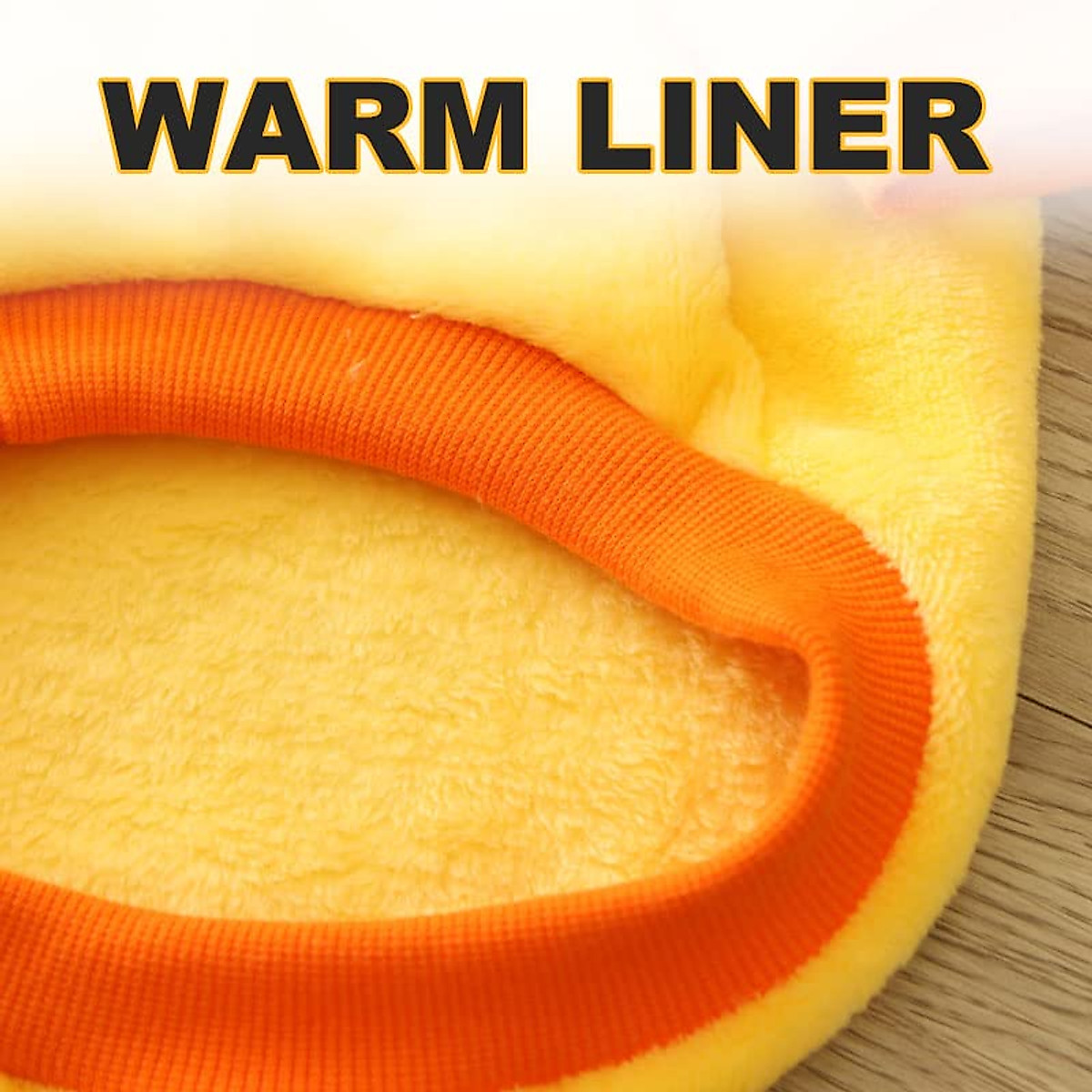 Puppy Dog Clothes Winter Sweater Warm, Flannel Velvet Pet Cat Cute Fruit Fleece Teddy Bichon Pomeranian Small Dog, Ideal Gift for Pet on Christmas (Large, Orange)