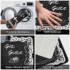 Vivacite Prayer Mat Christian Gifts for Women Men Faith Religious Spiritual Gifts for Women Prayer Rug with Bible Verse Christian Decor Area Rug for Pray Scripture Hebrews 11:1, 24"X16"