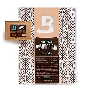 Boveda Portable Travel 2-Way Humidity Resealable Bag – Waterproof & Dustproof - Preloaded with 69% RH Pack - Patented Technology – Medium Storage For 15 Items – 1 Count