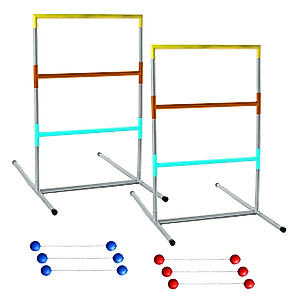 Franklin Sports Professional Ladder Ball Set – Steel Construction – Ladder Golf – Outdoor Lawn Games – Beach Games