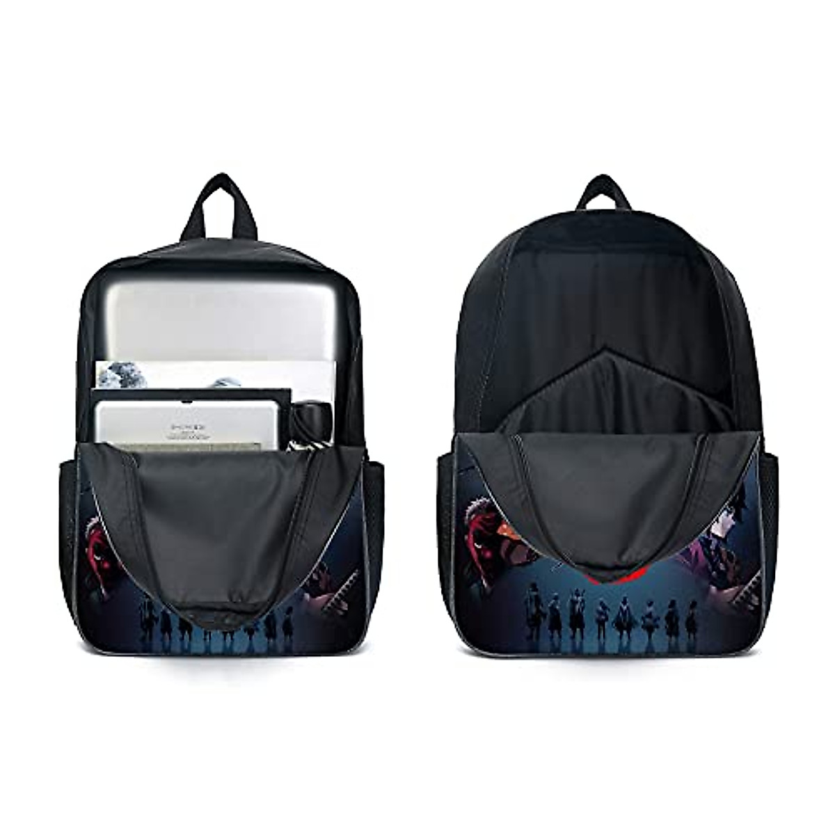Demon Slayer Backpack Teens Anime laptop School Knapsack Toddler Travel Bag Outdoor Set of 3 (Style 10)
