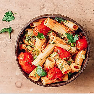 LABACRAFT Coconut Bowls and Wooden Spoon Set 2 Perfect for Smoothie Bowls 5.5 x 2.2 inches Vegan Coconut Made From Coconut Shells Polished With Coco Oil (Gift Set 2)