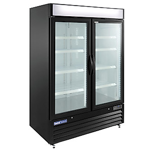 Kratos Commercial Display Refrigerator- Swing Glass 2 Door Merchandiser- 54" W 48 cu ft (69K-720)