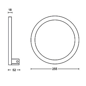 Philips Hue Sana White and Color Ambiance Wall Light (Works with Amazon Alex and Google Assistant)