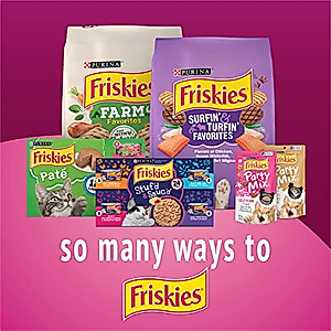 Friskies Purina Playfuls with Salmon and Shrimp Flavor Cat Treats - (10) 2.1 oz. Pouches