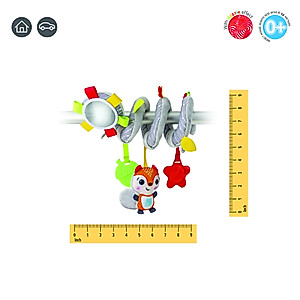 BENBAT Spiral Plush Toy, Baby’s Fun Accessory for Car Seat & Pram Etc, Hanging Rattling Toys, Developmental Toys for Babies, Keeps Your Baby Happy, Ideal Gift